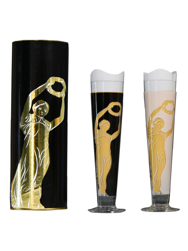 Beer flute "Gëlle Fra" de Will Kreutz - Museal Editions